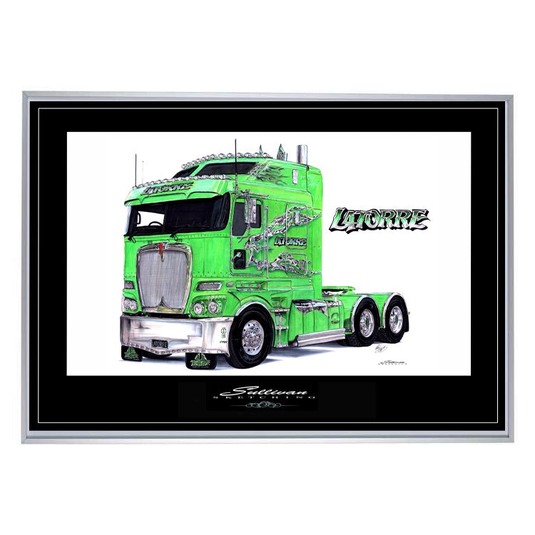 Latorre k200 Kenworth A1 framed PRINT – SullivanSketching